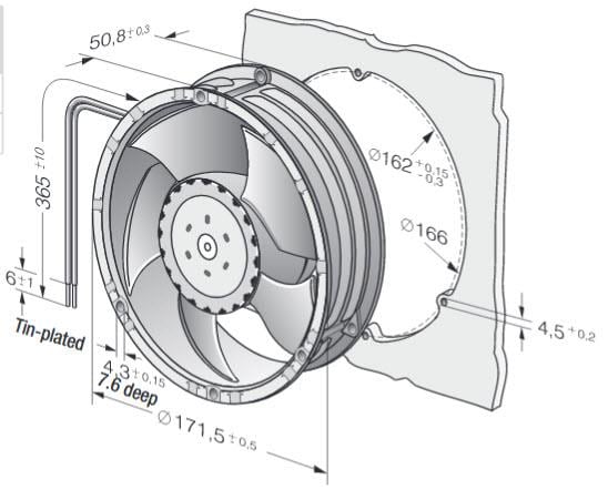 6300 Series Very High-Performance Fans - ebm-papst | Mouser