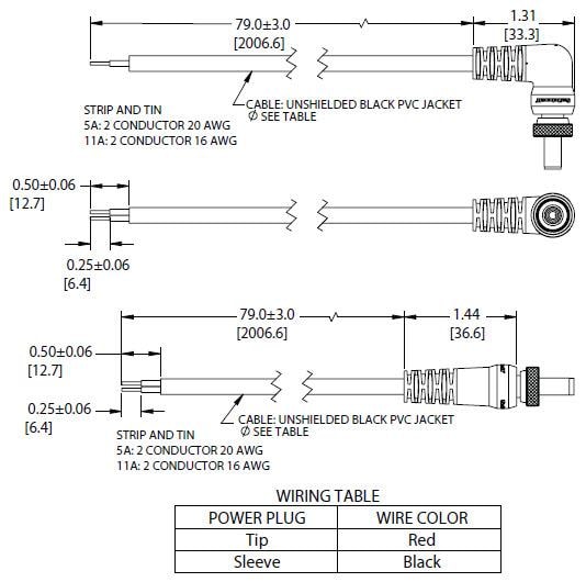 Harsh Environment Power Cables - Switchcraft | Mouser