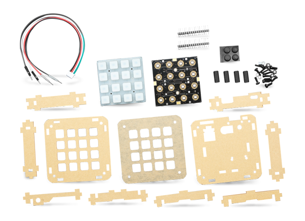 4x4 NeoTrellis Feather M4 Kit Pack - Adafruit | Mouser