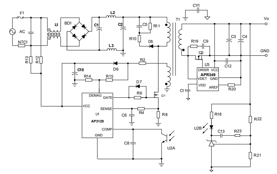 Contrôleur PWM multimode haute performance AP3129 - Diodes Inc | Mouser