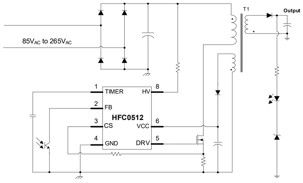 HFC0512 Fixed-Frequency Current-Mode Controller - MPS | Mouser